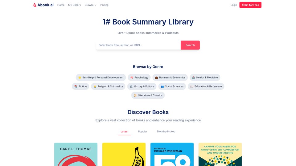 Free Book Summaries, Podcasts & PDF Downloads | Abook.ai