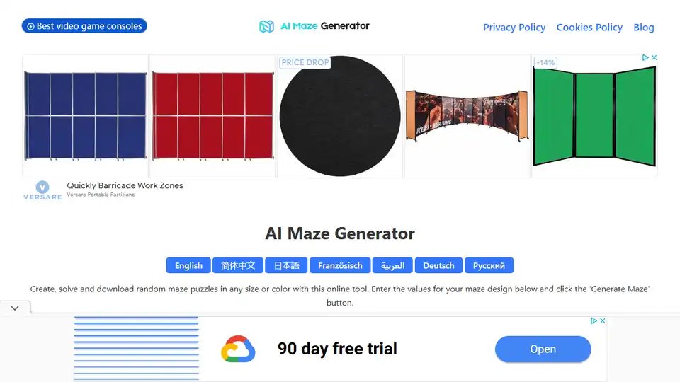 AI Maze Generator: Create & Solve Custom Mazes Online | NavGood