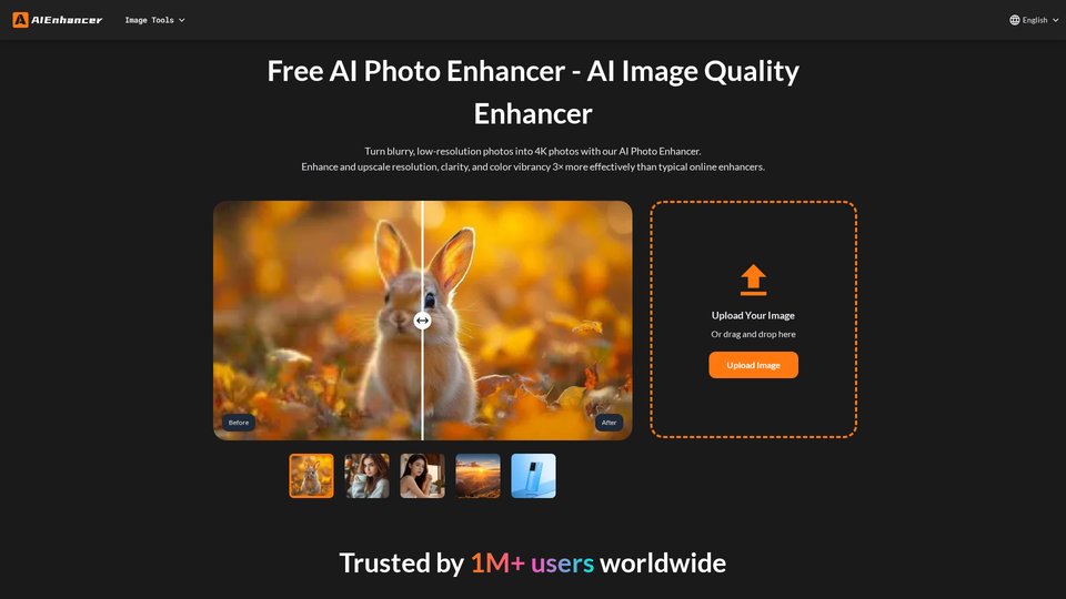 Free AI Photo Enhancer - Online AI Image Quality Enhancer