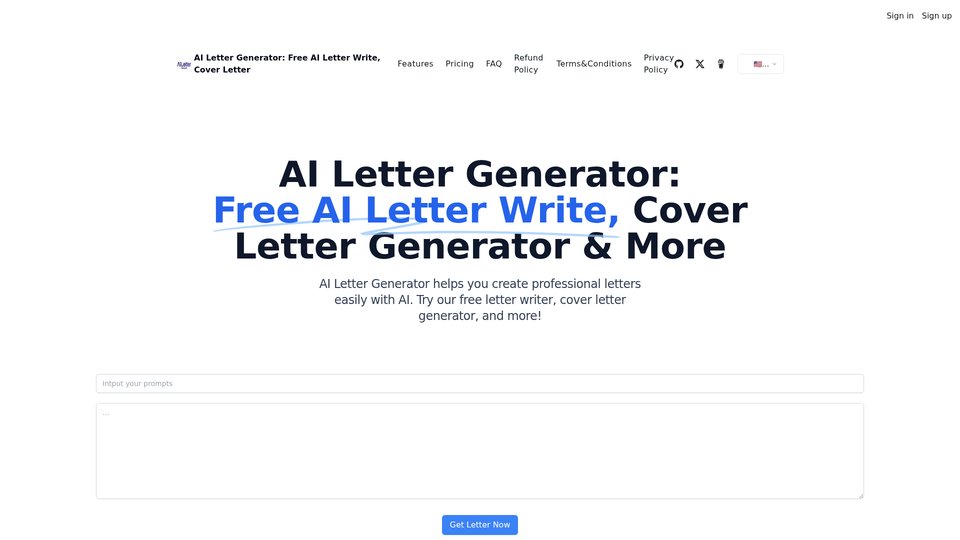 AI Letter Generator: Free Cover Letter & Professional Writing Tool