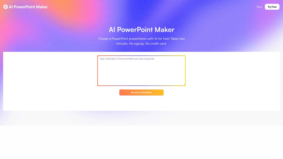 AI PowerPoint Maker : Générateur de PPT Gratuit avec IA