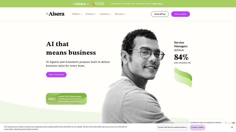 Aisera: Agentes de IA para la Productividad Empresarial