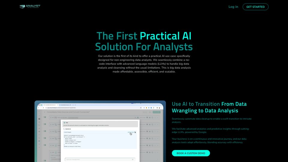 Write SQL with AI: Analyst Intelligence Platform for BigQuery