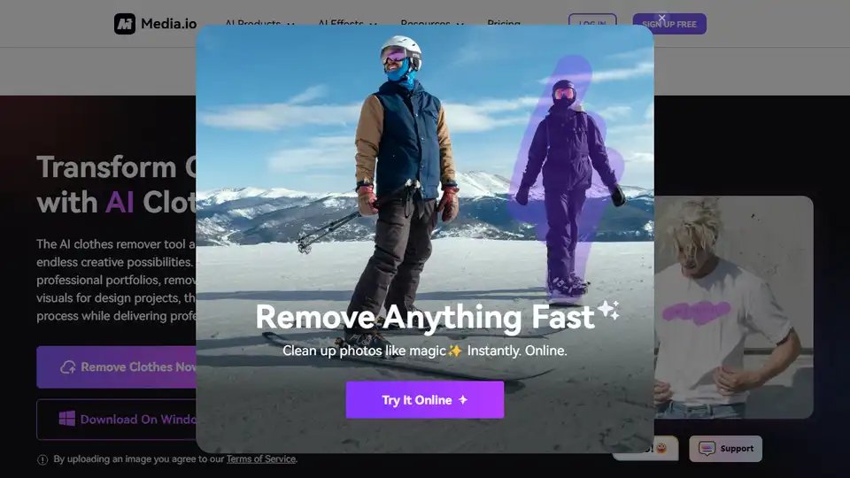 Free AI Clothes Remover - Remove Clothes from Photo Online - AniEraser
