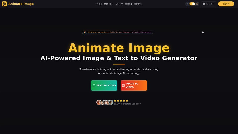 Animate Image AI - Convierte fotos e imágenes en video | Gratis en línea