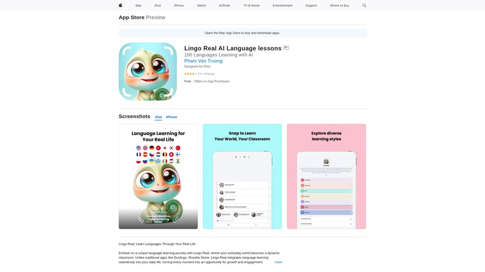 Lingo Real AI Language Lessons - Learn Languages Through Real Life