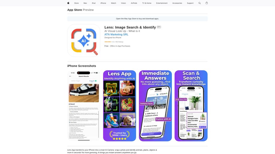 Lens: AI-Powered Image Search & Identification App