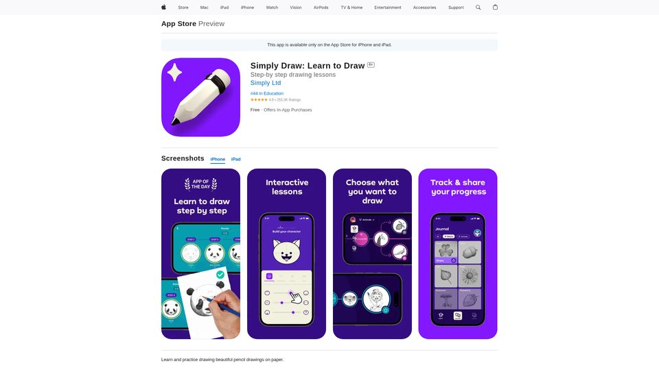 Simply Draw: Learn to Draw on iPhone & iPad