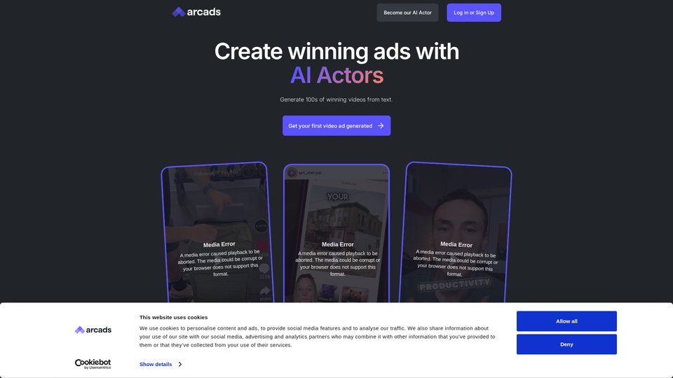 Arcads - Crea anuncios de video con IA