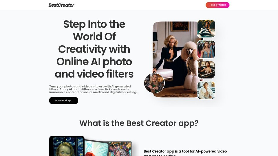 Best Creator : éditeur de photos et de vidéos IA avec plus de 400 filtres