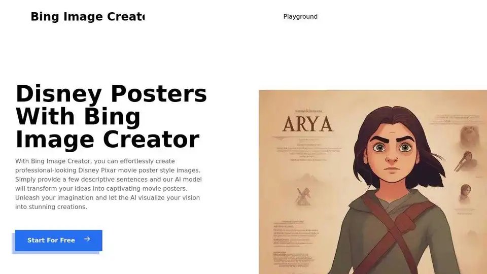Bing Image Creator: Crea pósters de Disney Pixar con IA