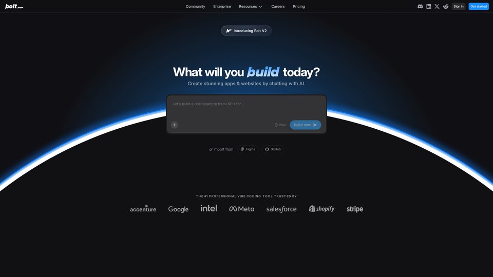 Bolt AI Builder: Crea sitios web, aplicaciones y prototipos con IA