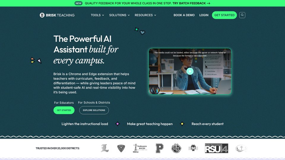 Brisk Teaching: Free AI Tools for Teachers & Educators