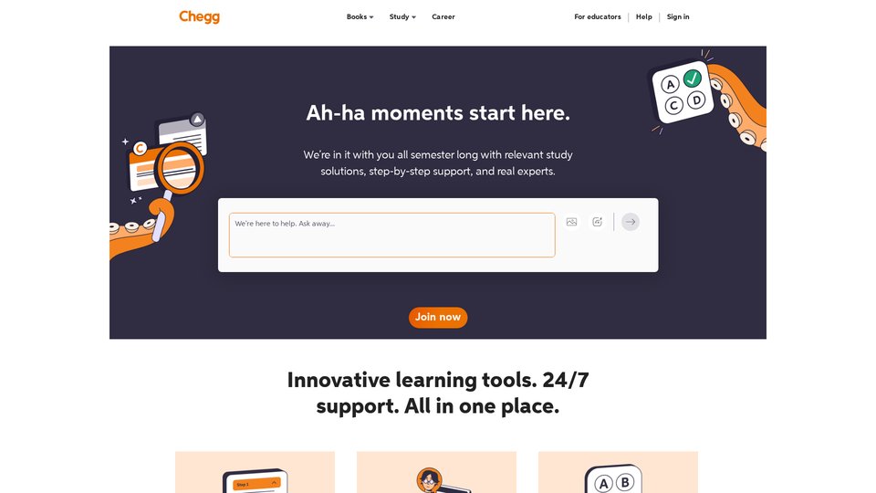 Chegg - 24/7 作业帮助 | 50多个科目的学习支持