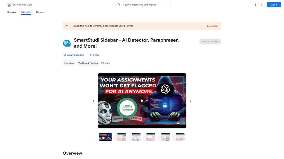 SmartStudi Sidebar: AI Detector, Paraphraser & Content Creator