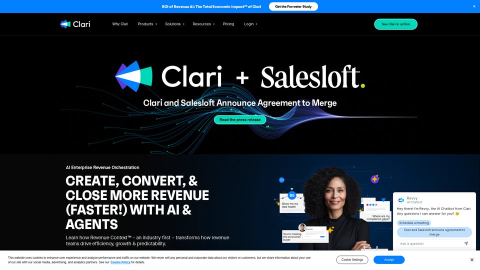Clari: Plataforma de orquestación de ingresos empresariales con IA