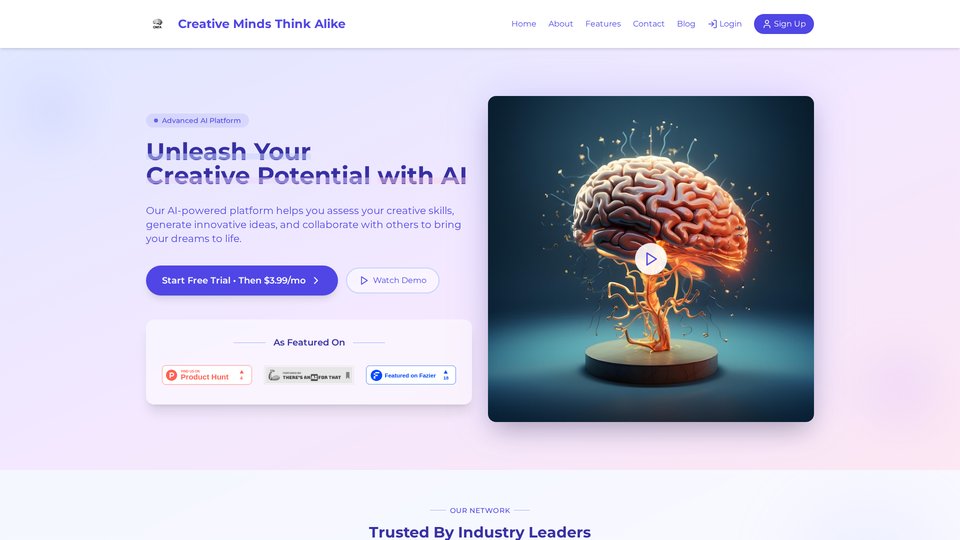 AI-Powered Creative Collaboration Platform | Creative Minds Think Alike