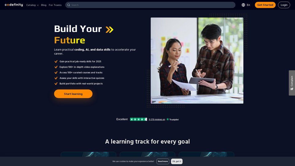 Codefinity: Plataforma de aprendizado online para habilidades de ...