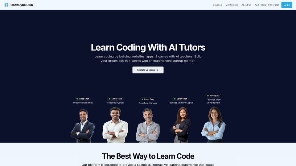 Learn Coding with AI Tutors - CodeSync Club