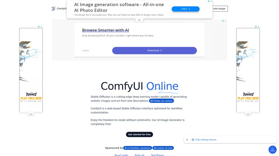 ComfyUI Web: Free Online AI Image Generator