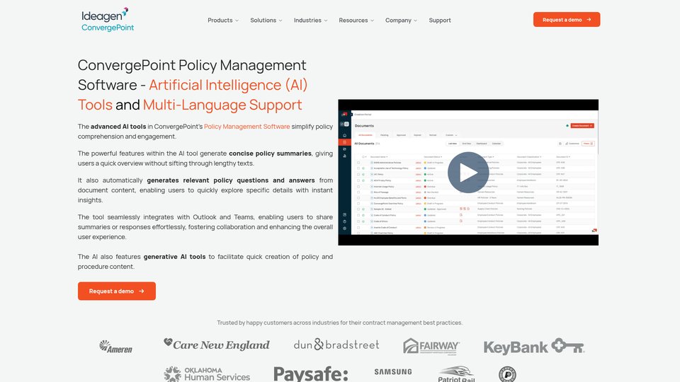 Gestión de políticas de IA de ConvergePoint: simplifique y automatice