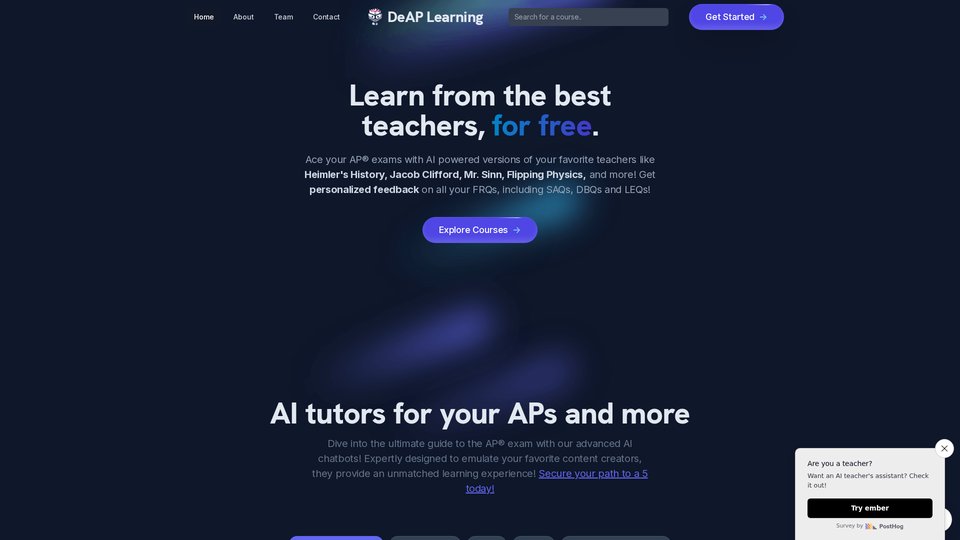 DeAP Learning Labs: Preparación para el examen AP impulsada por IA con ...