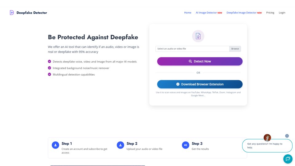 Deepfake Detector: AI Tool to Spot Fake Videos & Audios