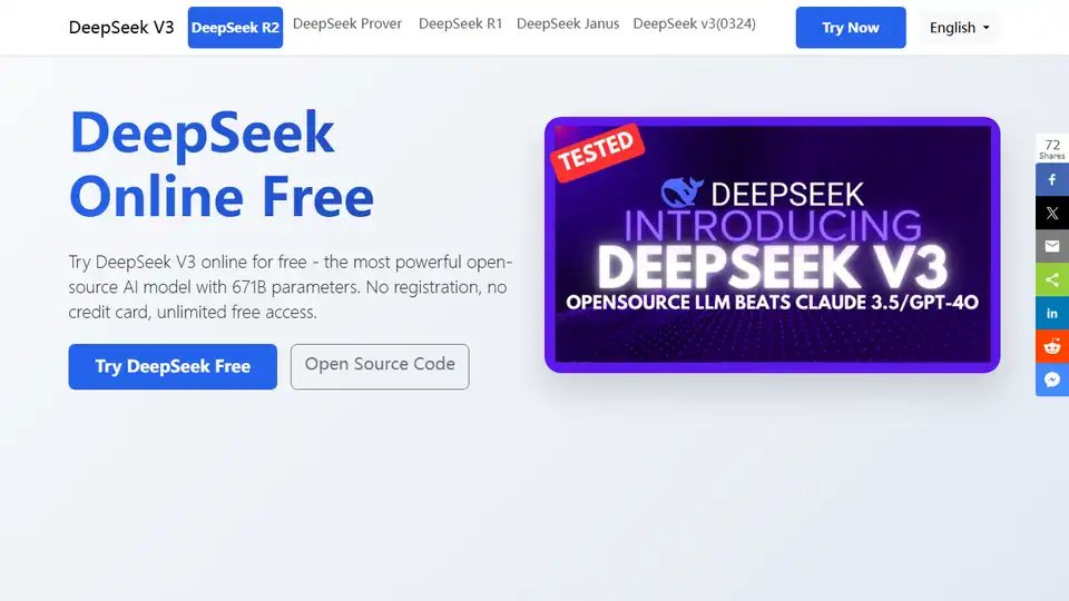 DeepSeek V3: Free Open-Source AI Model with 671B Parameters