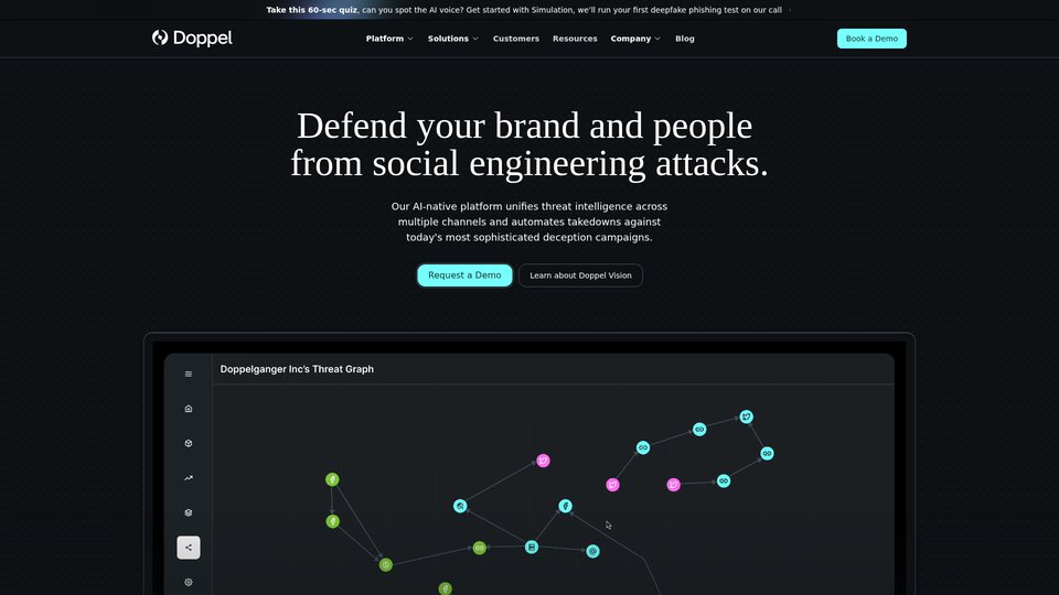 Doppel Vision: AI-Powered Social Engineering Defense Platform