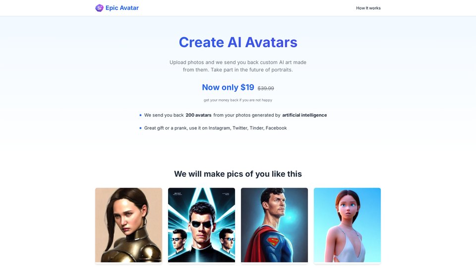 Epic Avatar - AI Avatar Generator