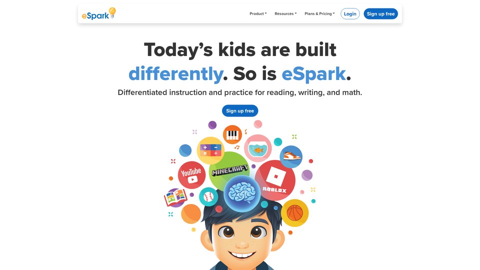 eSpark: Aprendizagem personalizada orientada por IA para alunos do K-5