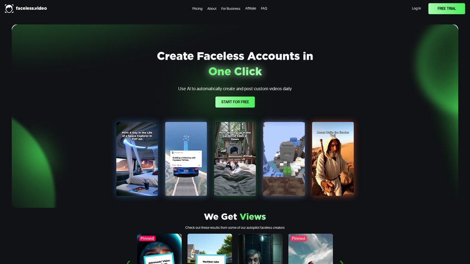 Faceless.video: AI-Powered TikTok Content Creation