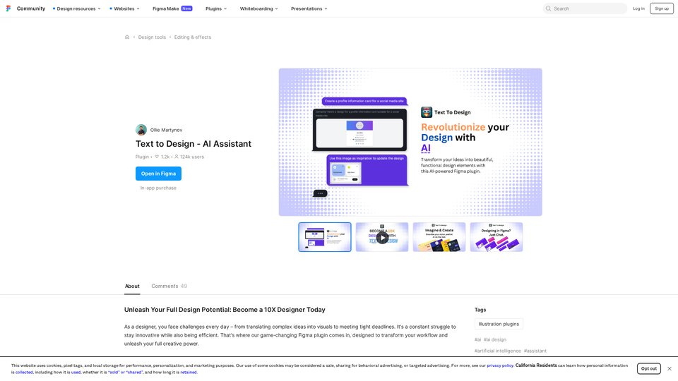 Text to Design AI Assistant - Figma Plugin for AI-Powered Design