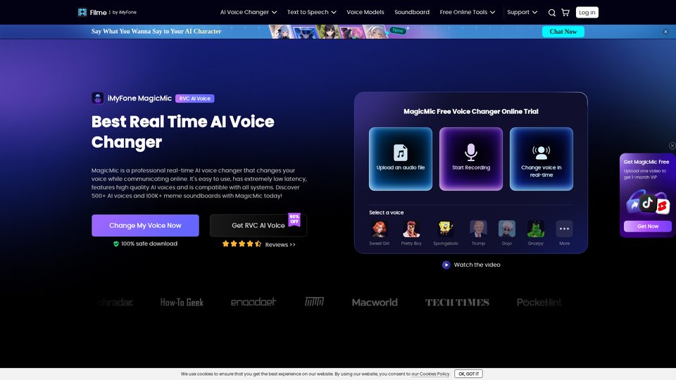 MagicMic: Free Real-Time AI Voice Changer with 500+ Voices