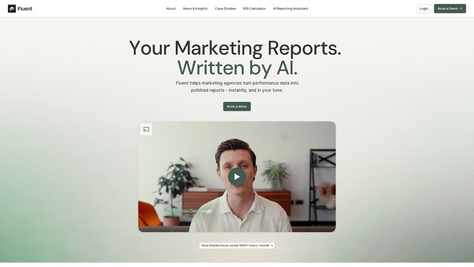 Fluent: AI-Powered Automated Client Reporting Platform