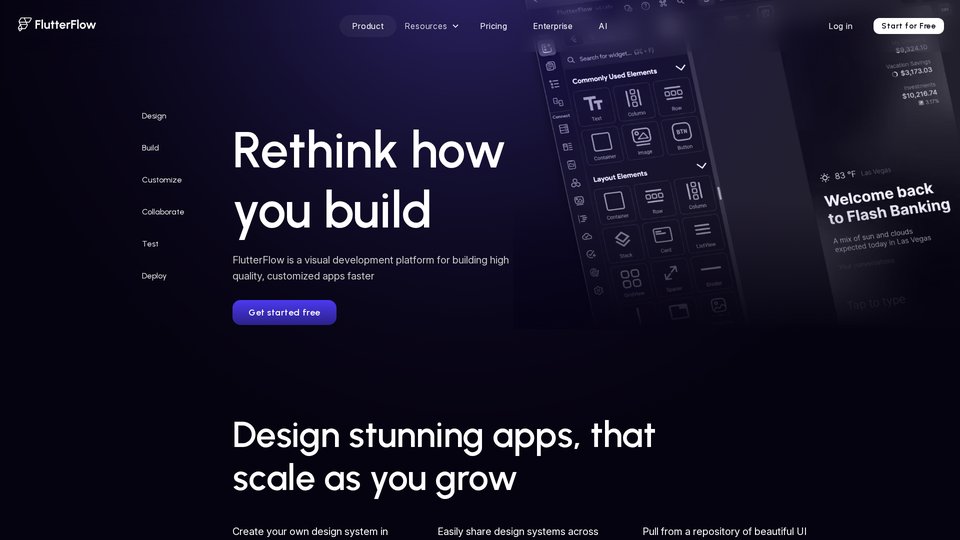 FlutterFlow: Visual App Builder with AI Integration for Fast Development
