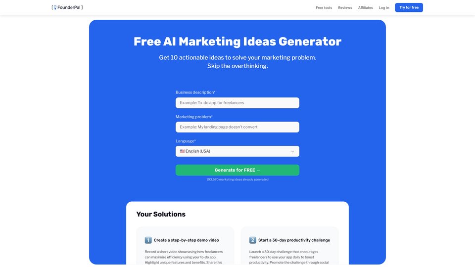 AI Marketing Ideas Generator: Free & Actionable Solutions