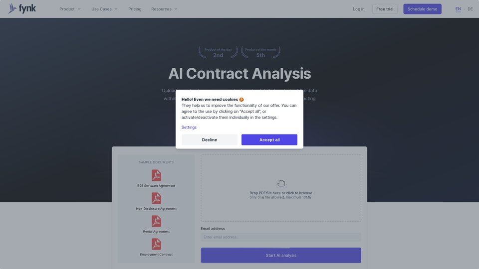 fynk: AI-Powered Contract Analysis for Efficient Management