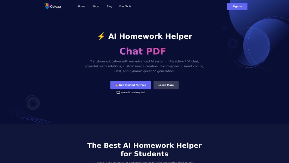 Geleza.app: Best AI Homework Helper for Students with Interactive Tools
