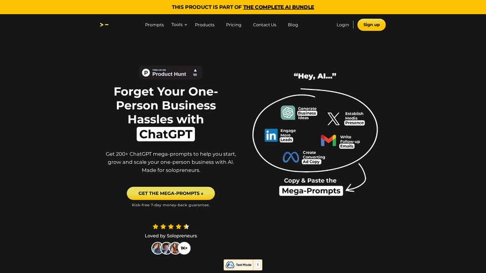 200+ ChatGPT Mega-Prompts，为个体经营者设计：自动化你的业务