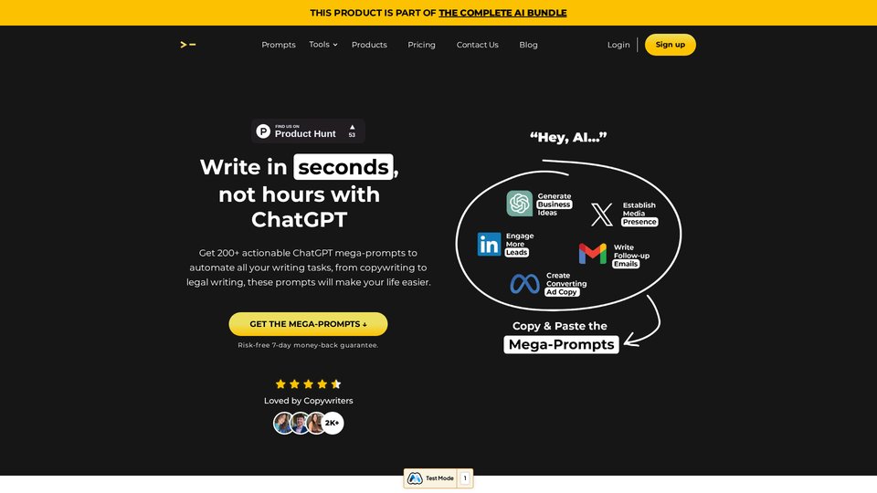 ChatGPT Mega-Prompts for Writing - 200+ AI Writing Templates