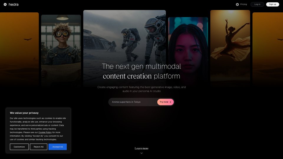 Hedra : Création de contenu génératif multimodal