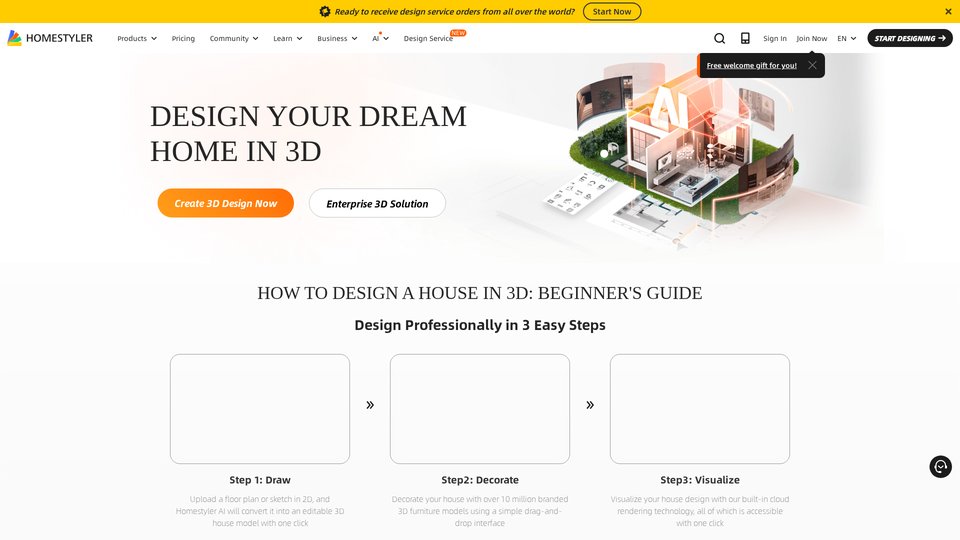 Homestyler - Free 3D Home Design Software & Floor Planner Online