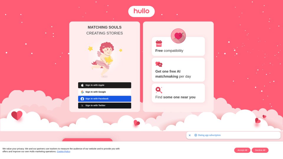 Hullo Dating：AI智能匹配的约会应用