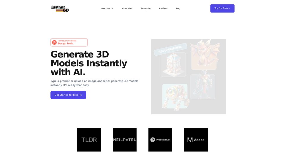 Instant3D AI : générez instantanément des modèles 3D avec l’IA