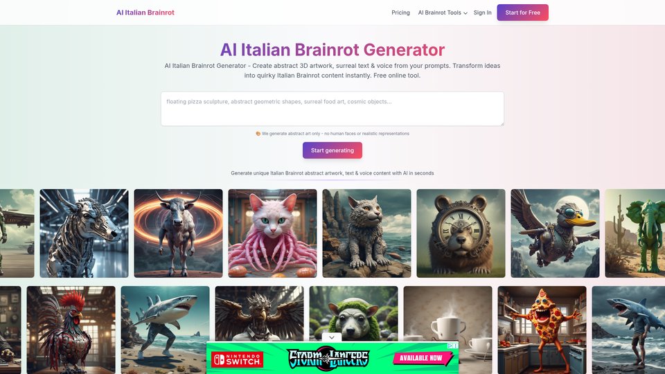 AI Italian Brainrot Generator: Crea contenido único de estilo italiano ...