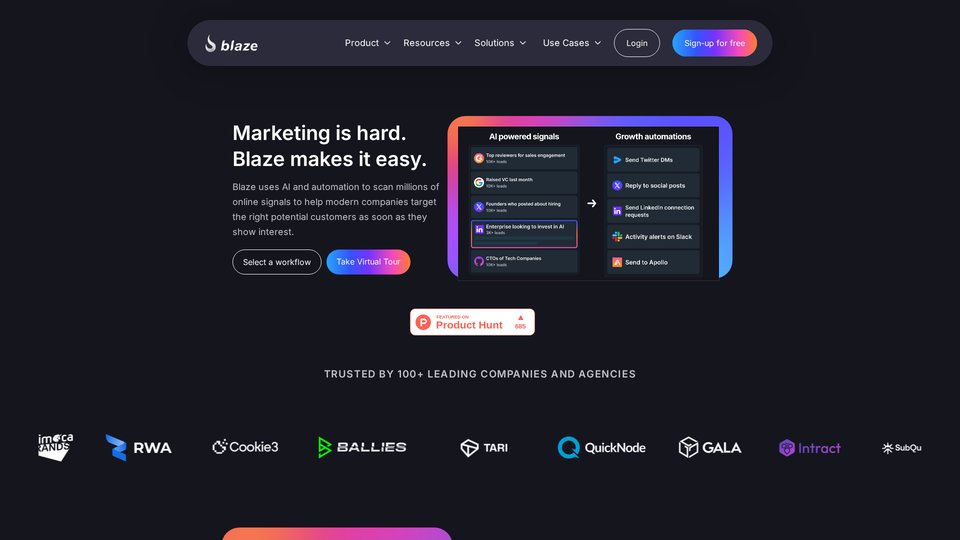Blaze AI: Scale Your Marketing with AI-Powered Lead Generation