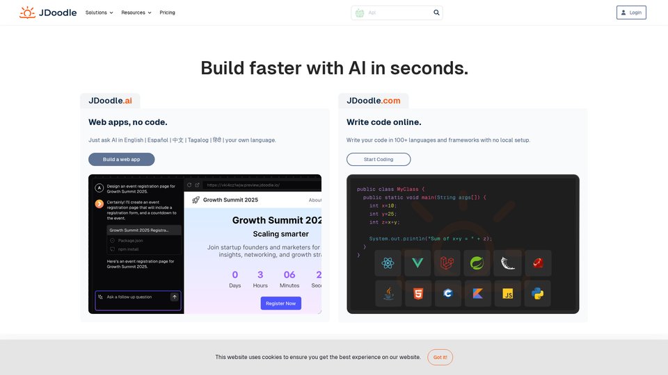 JDoodle - Free AI Powered Online Coding Platform