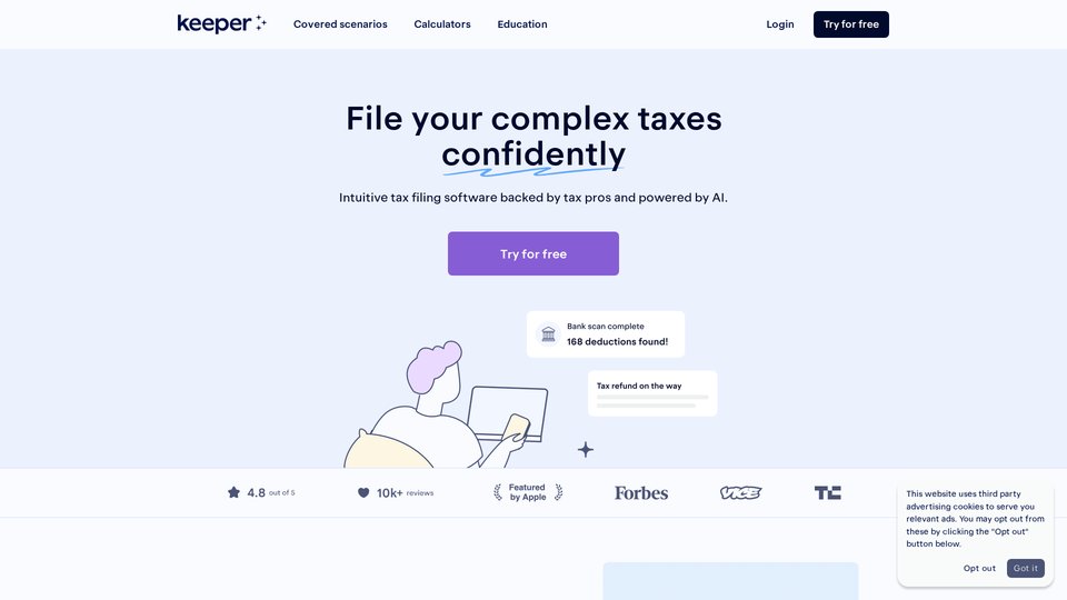 Keeper - File Complex Taxes Confidently