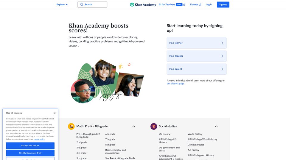 Khan Academy | Cursos, lecciones y práctica en línea gratuitos